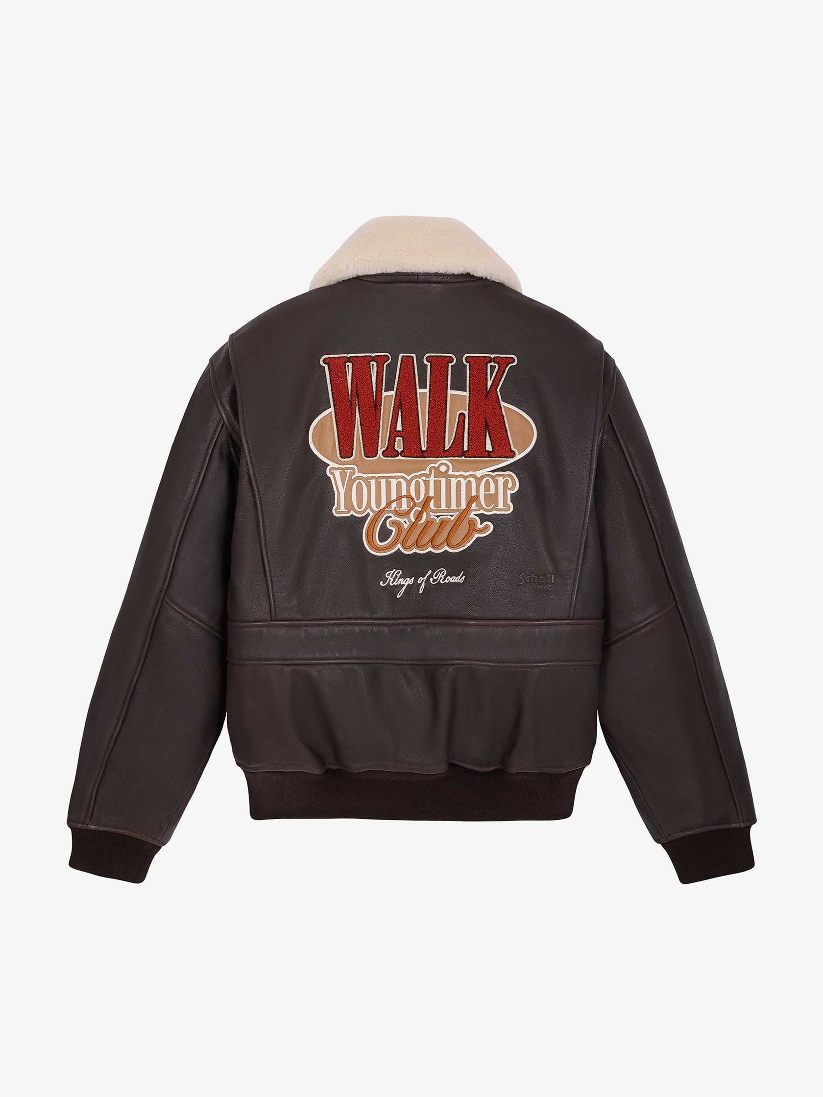 Walk in Paris X Schott NYC ® - The Youngtimer brown flight jacket